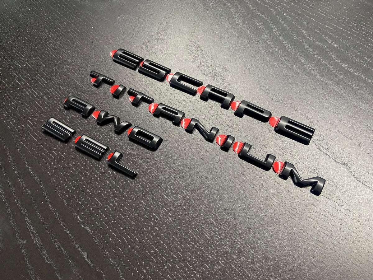 Ford Escape Lettering -matte black 2020-2024 – EmblemCity