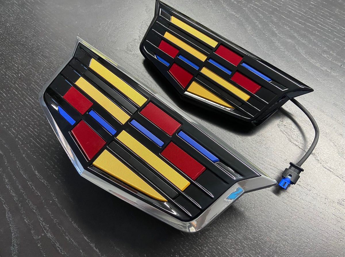 Escalade emblem set Black Edge for 2025-26 LED Front – EmblemCity