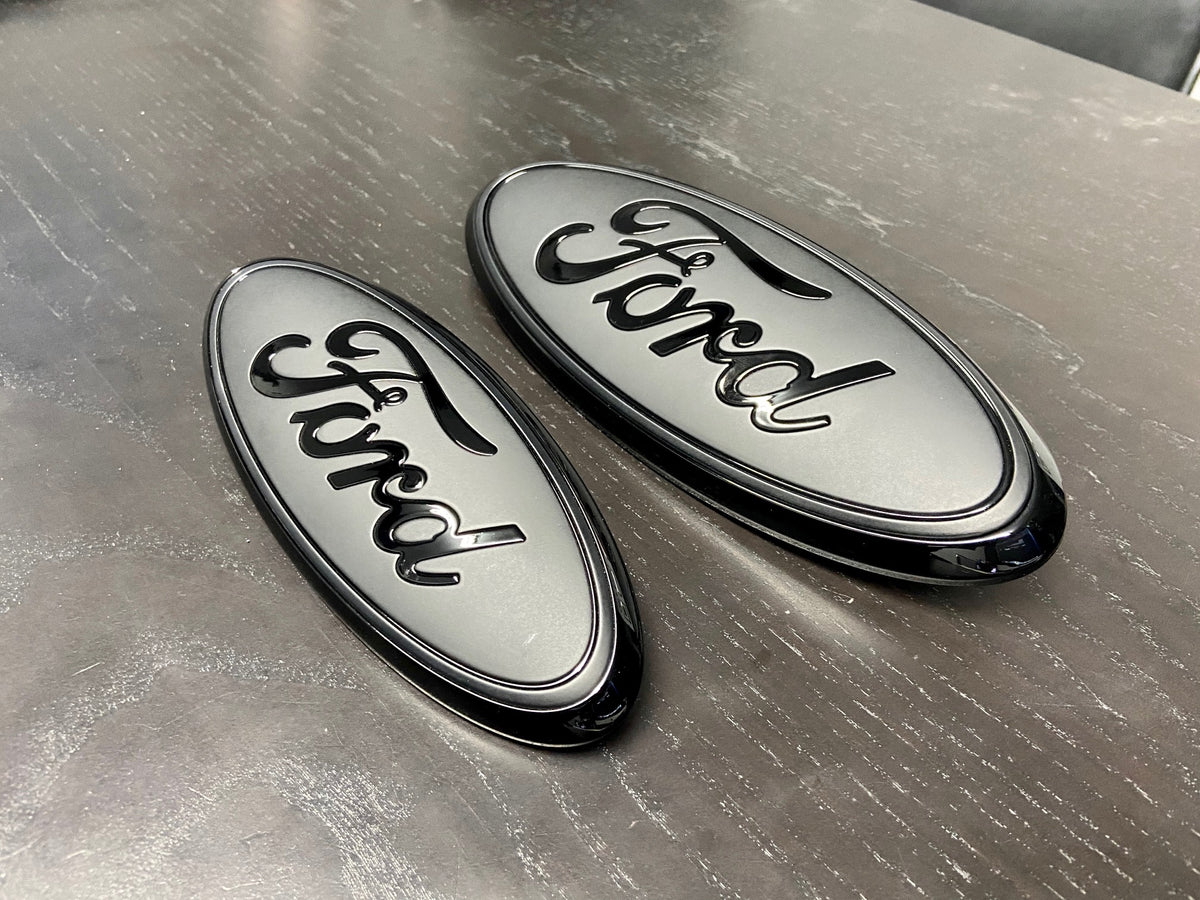 Ford Explorer 2016-2019 Black/Flat Emblems (Grille & Liftgate Ovals ...